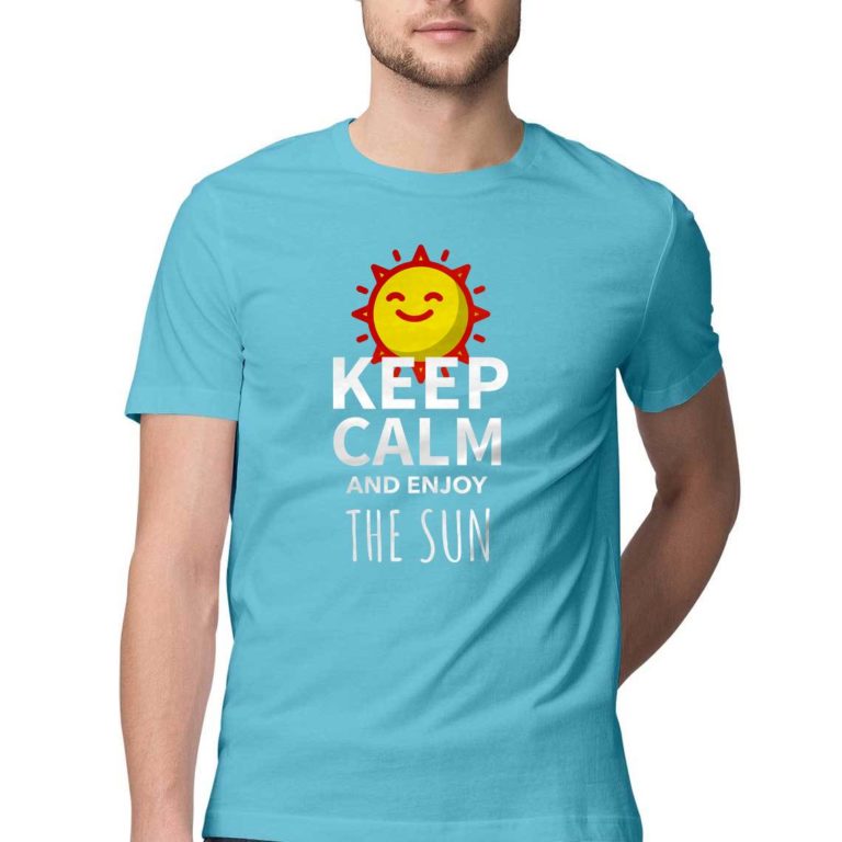 Enjoy The Sun Quote T-Shirt || Printvic.com