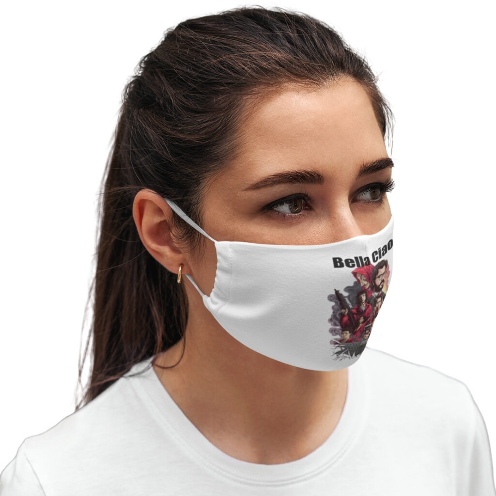 Money Heist Bella Ciao Face Mask || Printvic.com